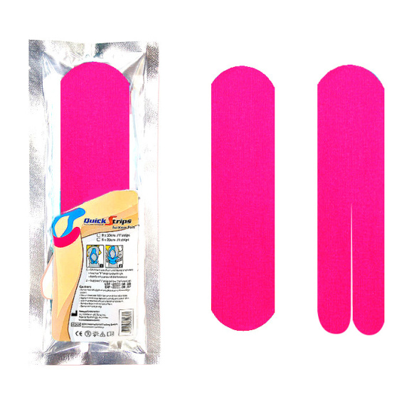 Nasara Quick Strips plaster kinesio na ból kolana różowy